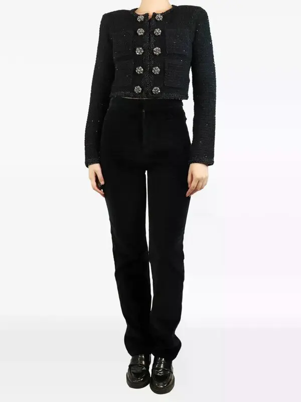 WRONG GENERATION Velvet Straight-leg Trousers