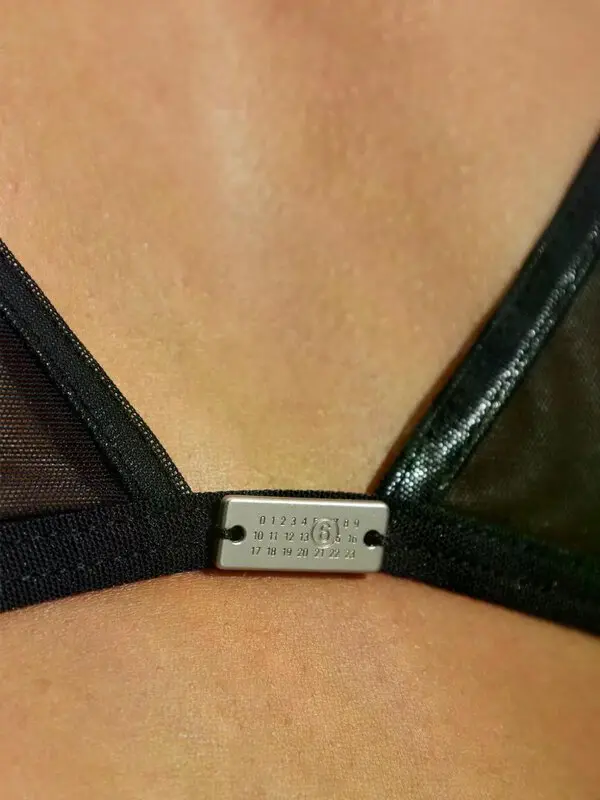 MAISON MARGIELA Sheer Triangle Bra