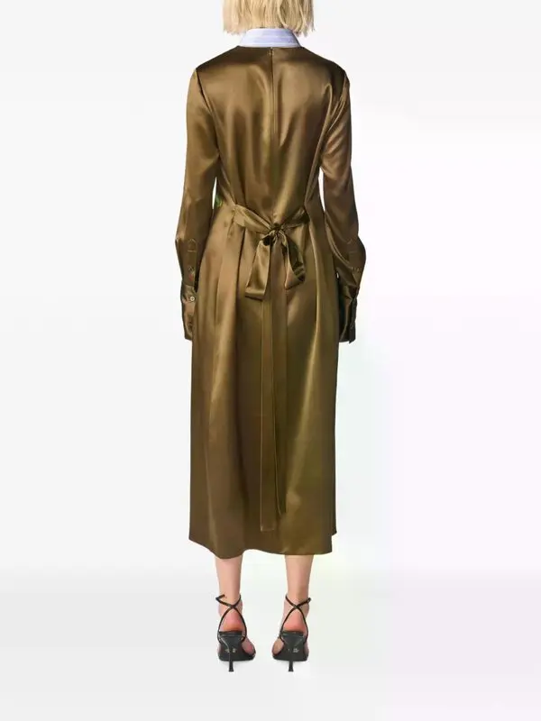 Monse Sunflower-print Long-sleeve Midi Dress