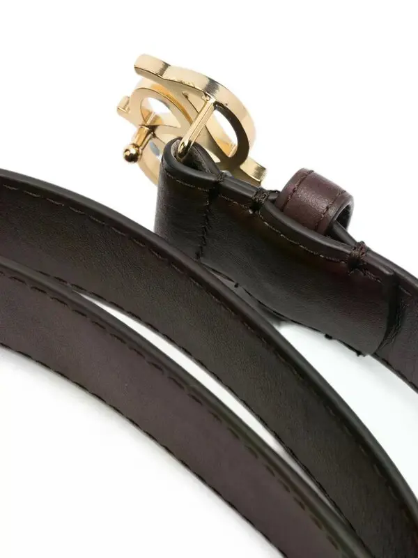 Drole De Monsieur Logo-plaque Leather Belt