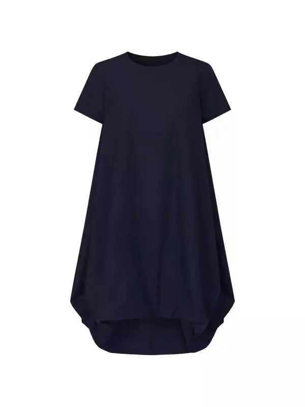 MEIMEIJ Bubble-hem Short-sleeve Midi Dress - Blue