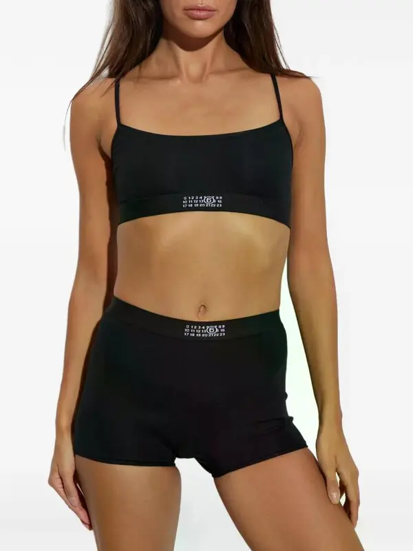 MAISON MARGIELA Logo-waistband Boxer Shorts - Black