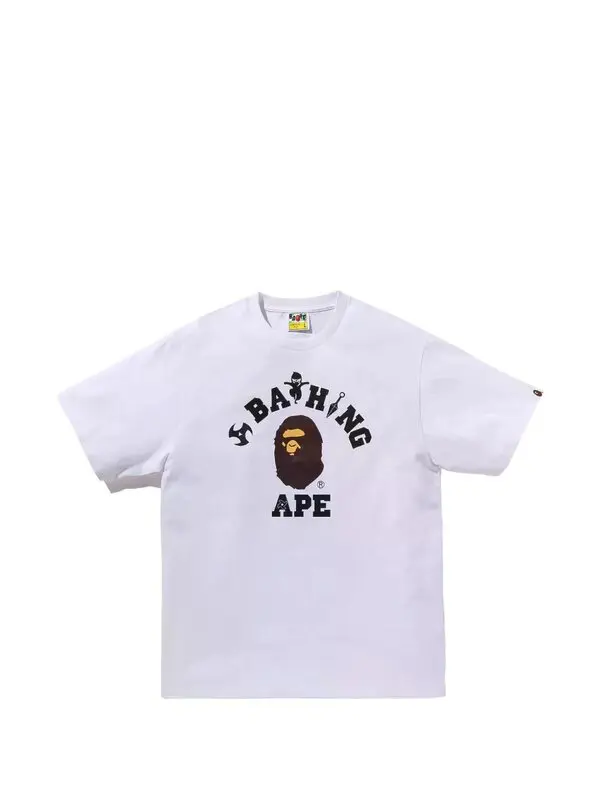 A BATHING APE Ninja College Logo-print T-shirt