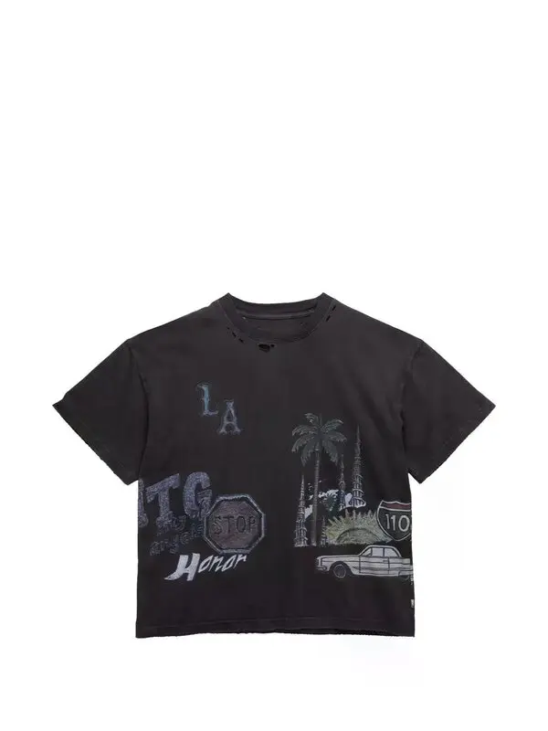 HONOR THE GIFT All Over Los Angeles T-shirt - Black