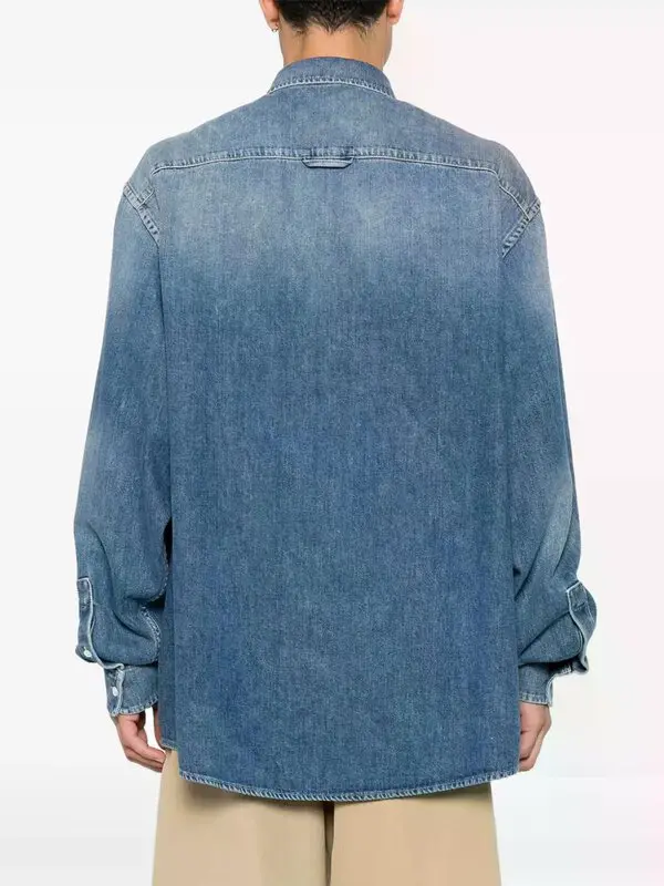 Marni Spread-collar Chest-pocket Shirt - Blue