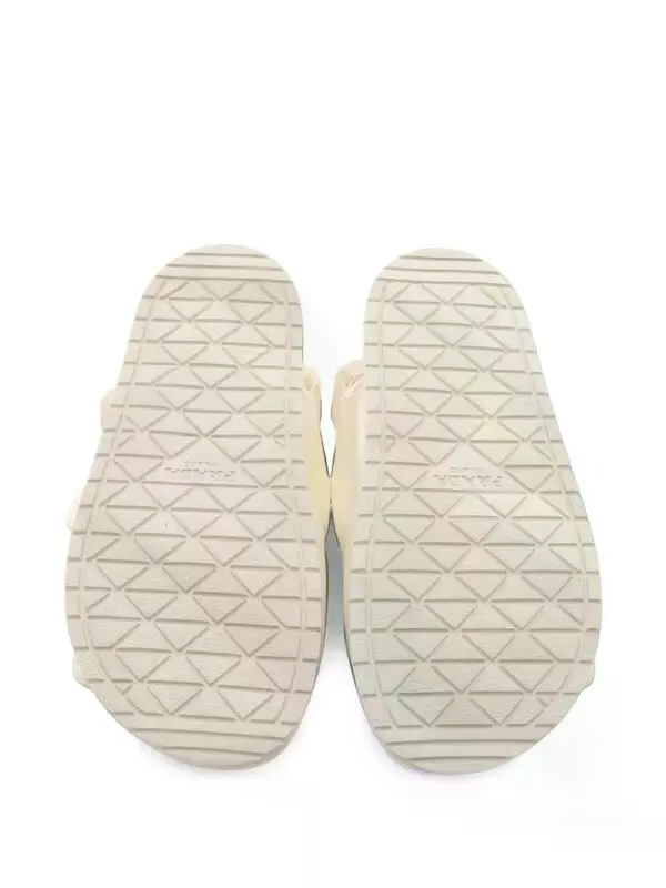 Prada Triangle Logo Touch-strap Sandals