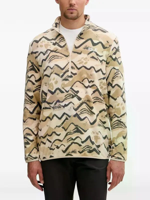 JACK WOLFSKIN Paw Era 100 Half-zip Sweatshirt - Neutrals
