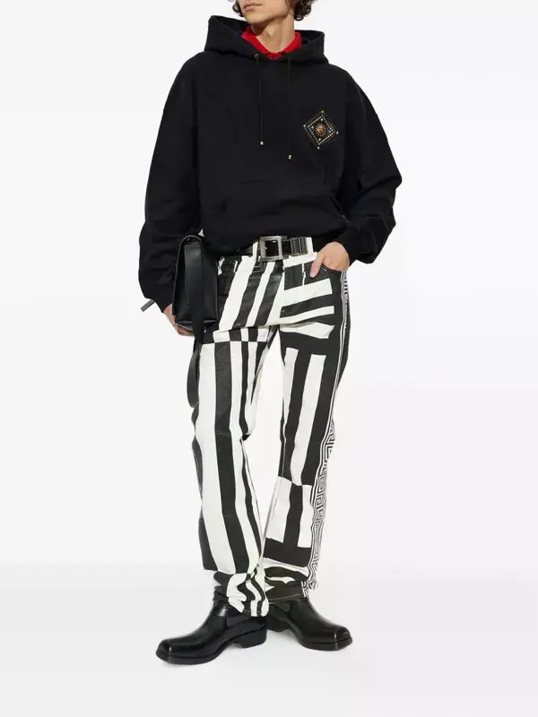 Versace Embellished Cotton-jersey Hoodie