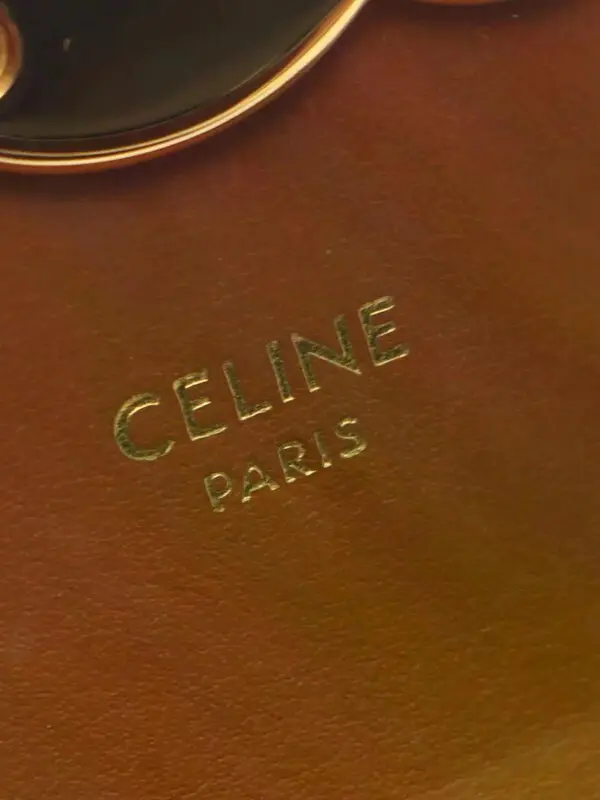 Celine 2000-2026 Mini Triomphe Coated Canvas Claude Crossbody Bag