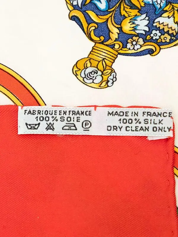 Hermès 1980-2000 Qu Importe Le Flacon Silk Handkerchief