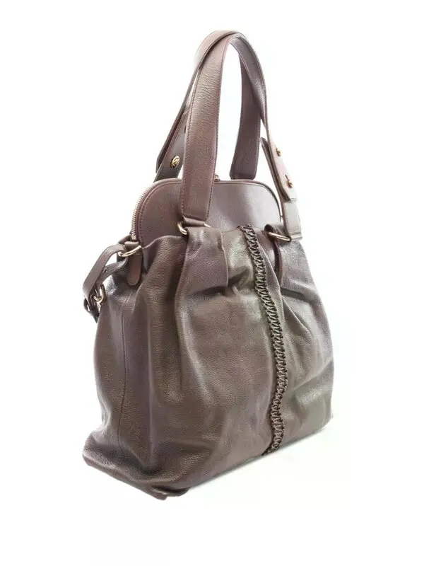 BVLGARI 2000-2026 Leather Leoni Satchel
