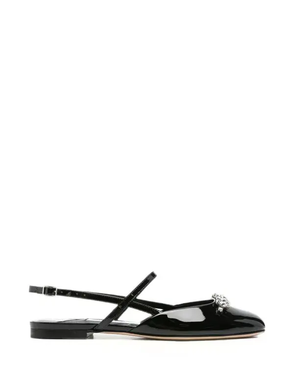JIMMY CHOO Belinda Crystal-embellished Slingback Pumps