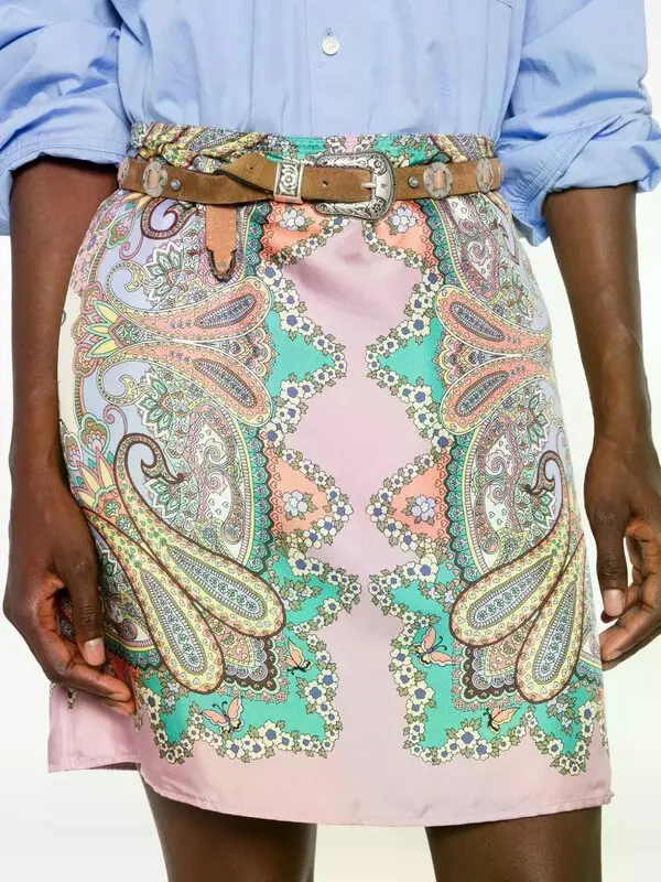 Etro Paisley-print Miniskirt