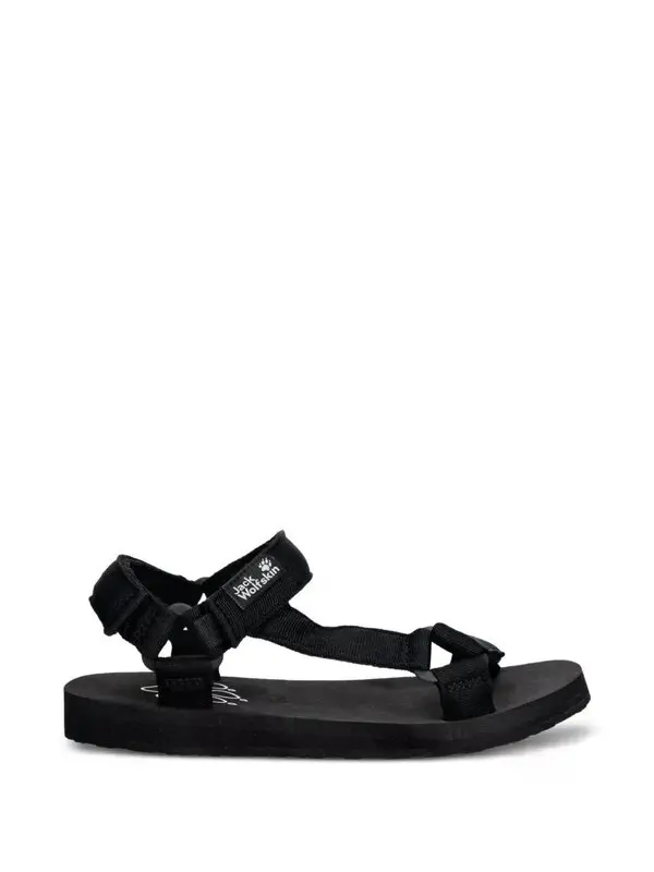 JACK WOLFSKIN Taiga Touch-strap Sandals - Black