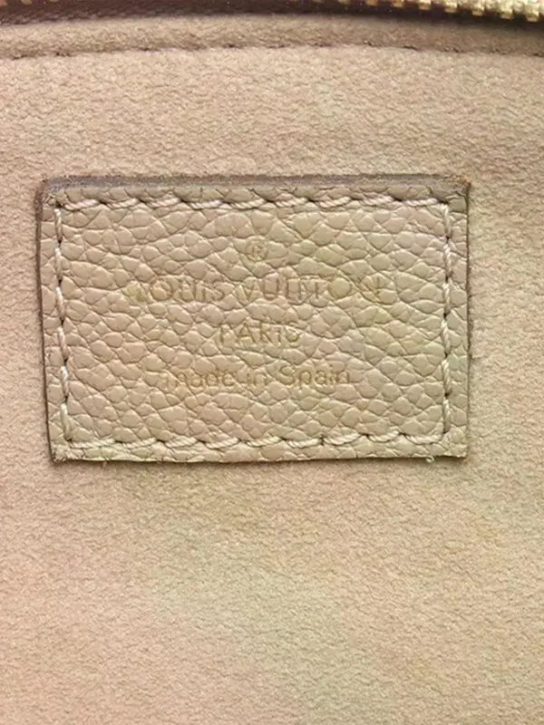 LOUIS VUITTON 2000-2026 Bicolor Monogram Empreinte Giant Petit Palais Satchel