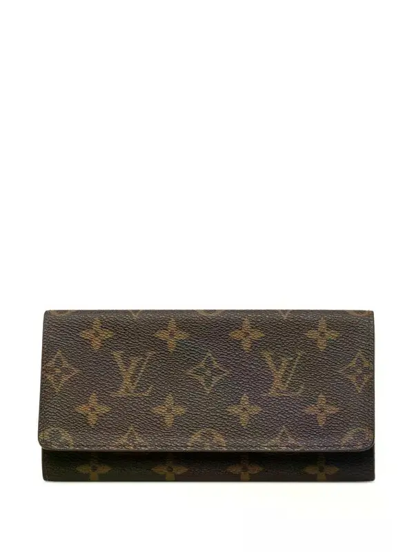 LOUIS VUITTON 1992 Monogram Porte Yen Wallet Long Wallets - Brown