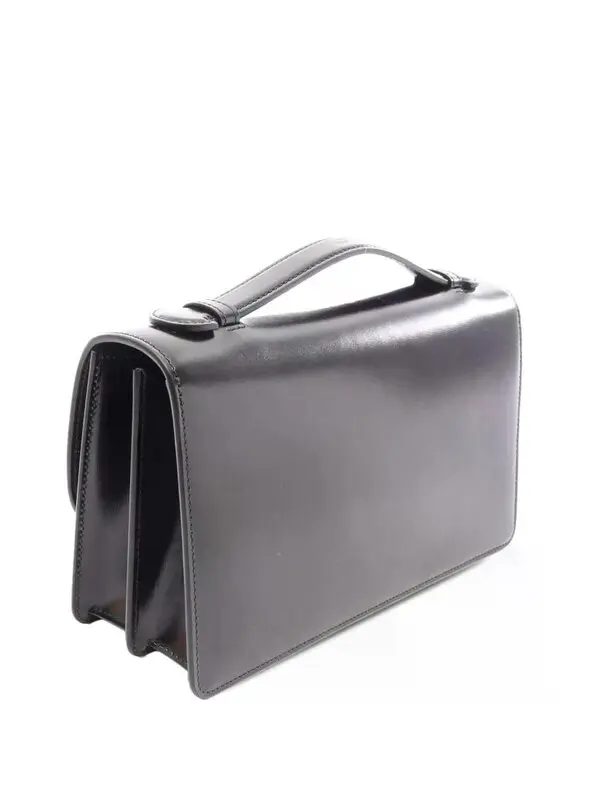 Celine 2020-2026 Medium Shiny Calfskin Triomphe Folio Bag Satchel