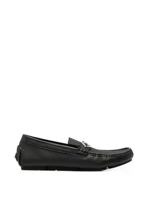 Fendi Ff Squared Loafers - Black