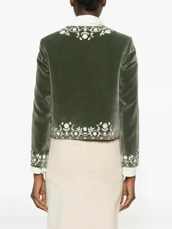 Celine Floral-embroidered Jacket