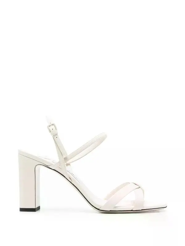 JIMMY CHOO Elsy Block Sandals - Neutrals