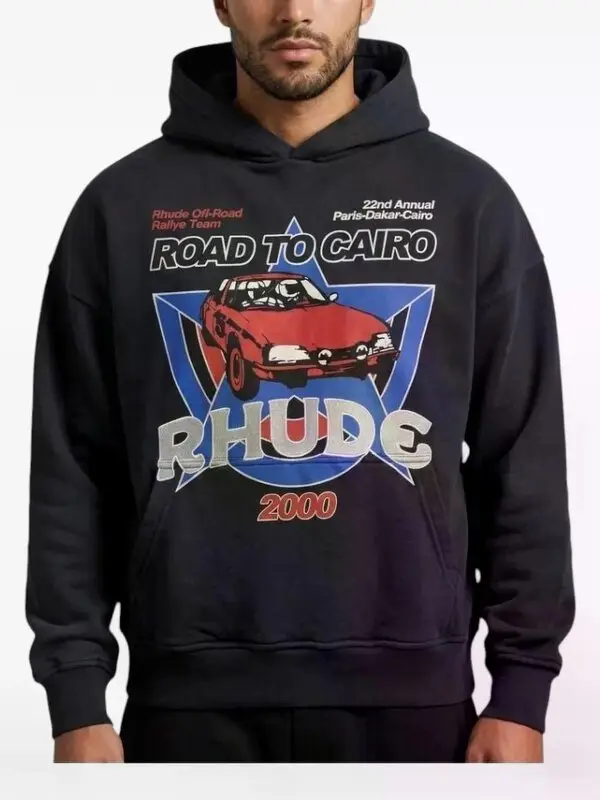 Rhude Road To Cairo Hoodie - Black