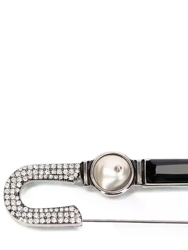 Ermanno Scervino Crystal-embellished Brooch