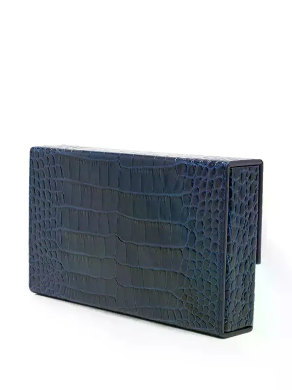 TOM FORD Crocodile-effect Leather Clutch Bag