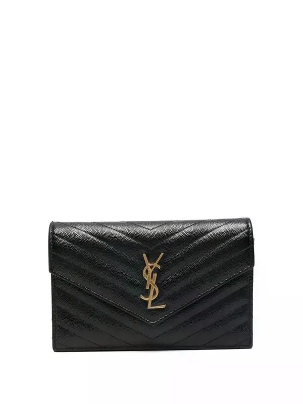 Saint Laurent Cassandre Chevron-quilted Leather Crossbody Bag