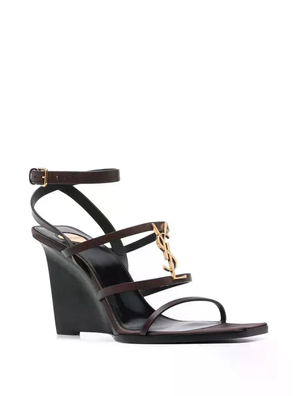 Saint Laurent Cassandre Wedge Sandals