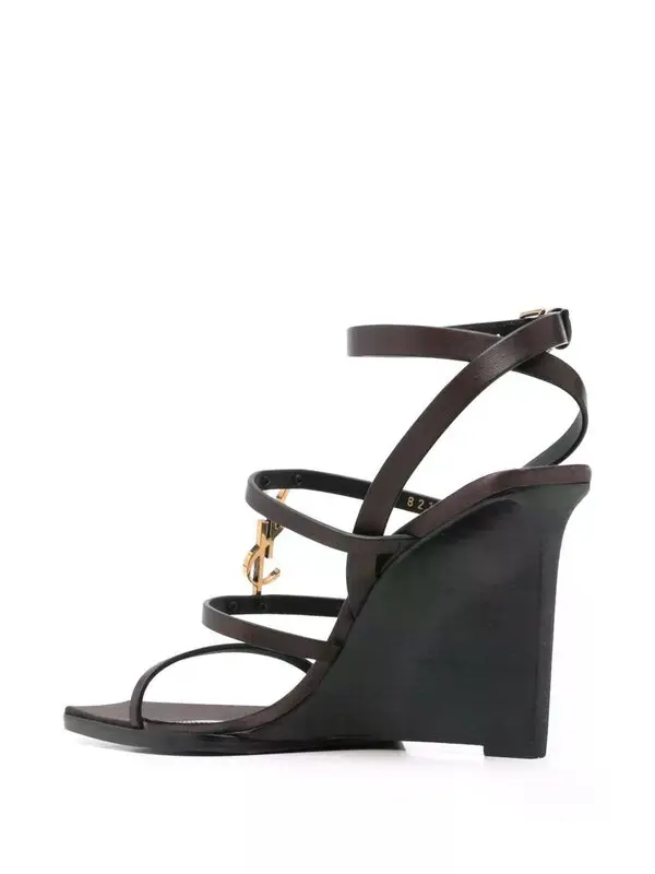 Saint Laurent Cassandre Wedge Sandals