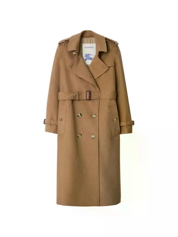 Burberry Long Cashmere Kensington Trench Coat - Neutrals
