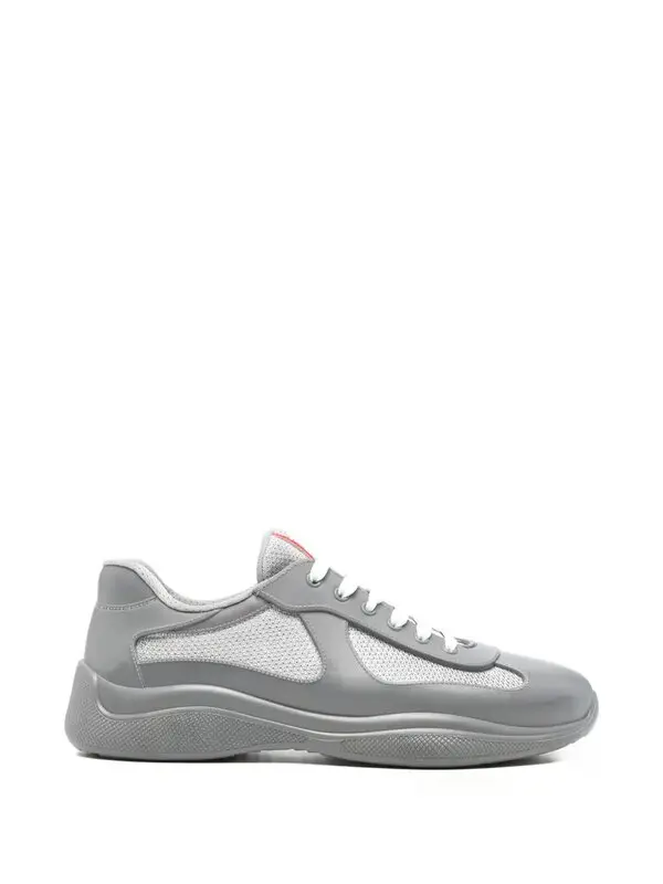 Prada America's Cup Lace-up Sneakers - Grey