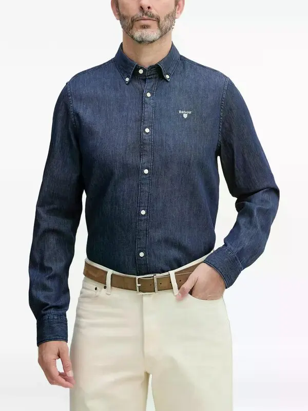 Barbour Button-down Denim Shirt - Blue