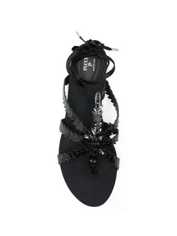 Emilio Pucci Ankle-tie Sandals
