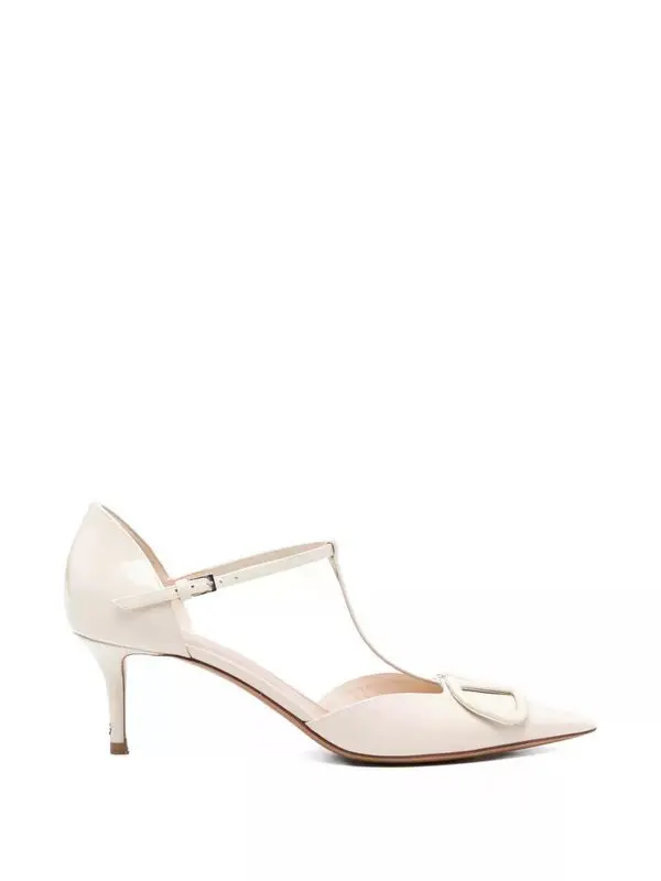 Valentino Garavani Vlogo T-bar Pumps - Neutrals
