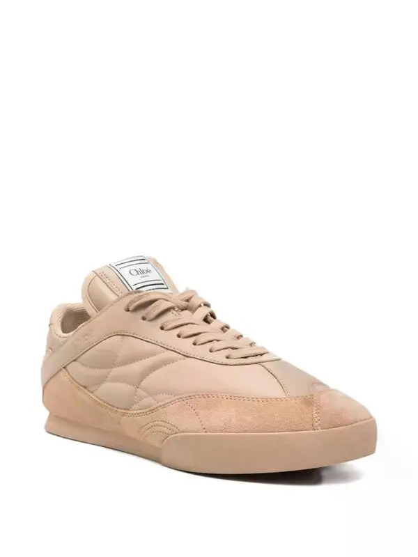 Chloé Kick Panelled Lace-up Sneakers