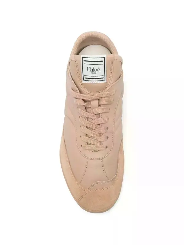 Chloé Kick Panelled Lace-up Sneakers