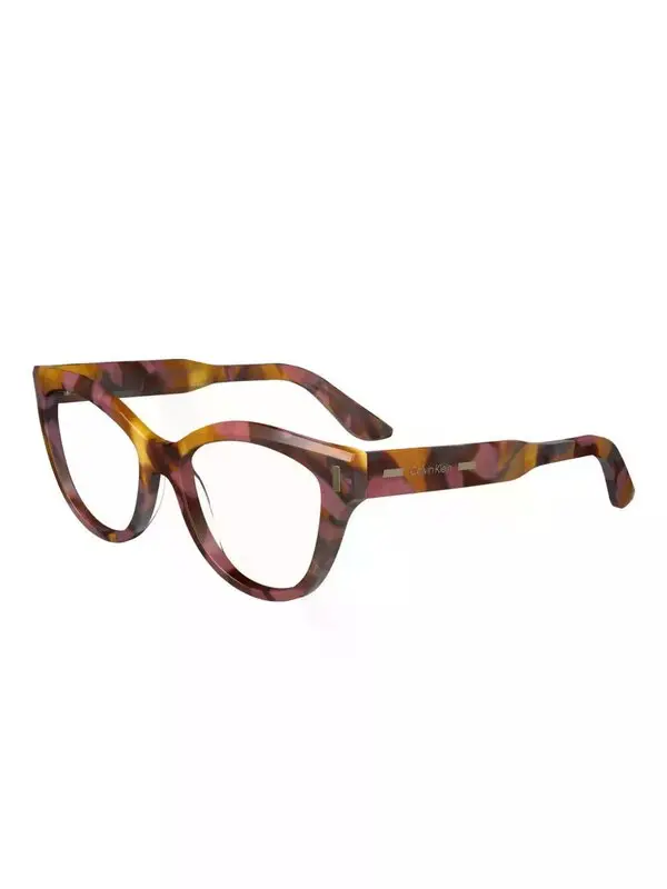 Calvin Klein Tortoiseshell-effect Cat-eye Glasses
