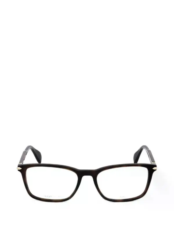 Rag & Bone Tortoiseshell-effect Rectangle-frame Glasses - Brown