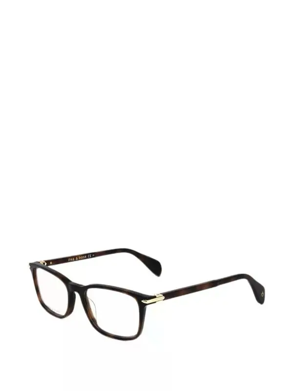 Rag & Bone Tortoiseshell-effect Rectangle-frame Glasses