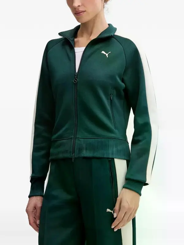 PUMA T7 Logo-embroidered Track Jacket - Green