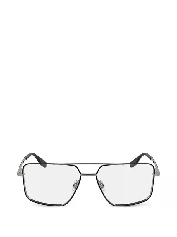 Karl Lagerfeld Double Bridge Eyeglasses - Silver