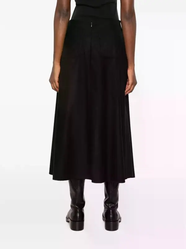 SUSANNE BOMMER Patch-pocket Midi A-line Skirt