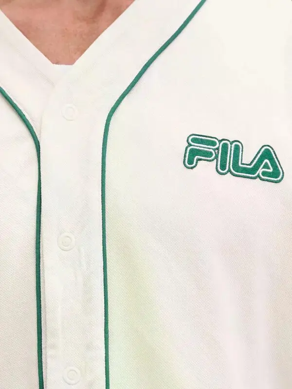 FILA Statuto Logo-embroidered Piped Shirt