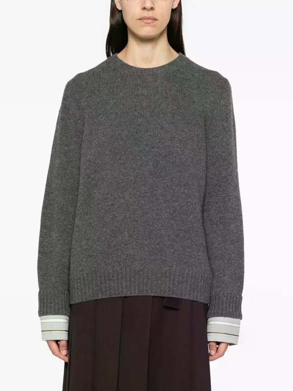 Prada Wool And Cashmere Crew-neck Sweater