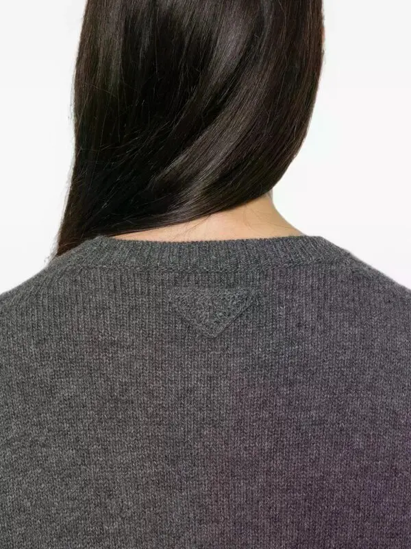 Prada Wool And Cashmere Crew-neck Sweater