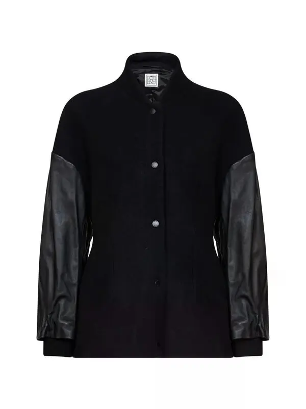 TOTEME Varsity Wool Jacket - Black