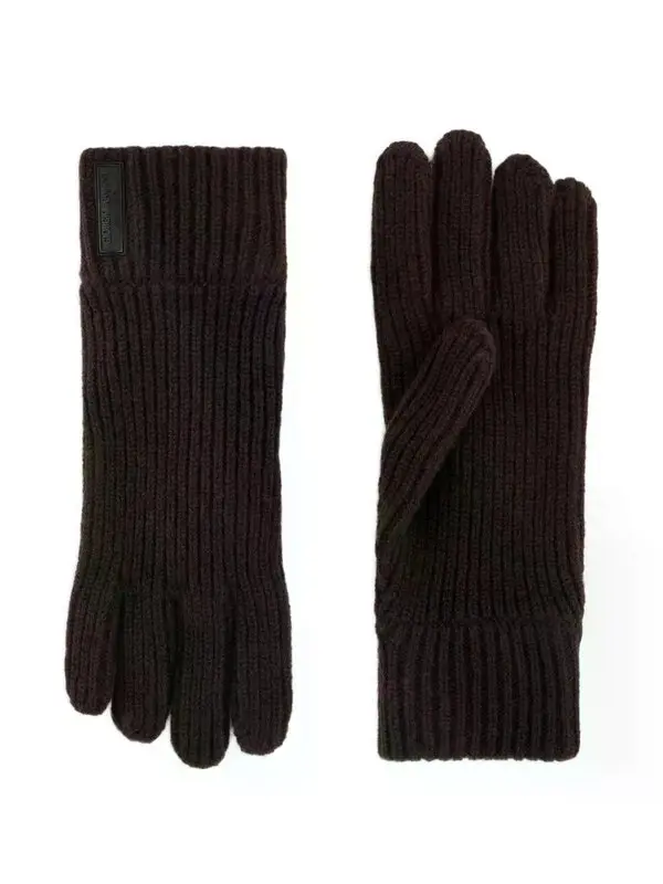 Giorgio Armani Ribbed-knit Gloves
