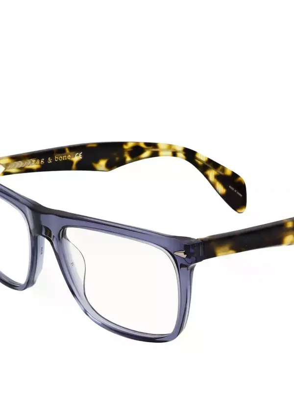 Rag & Bone Tortoiseshell-effect Rectangle-frame Glasses