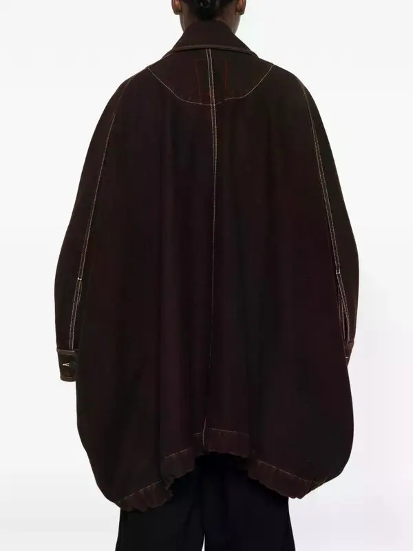 UMA WANG Kew Contrast-stitch Oversized Jacket